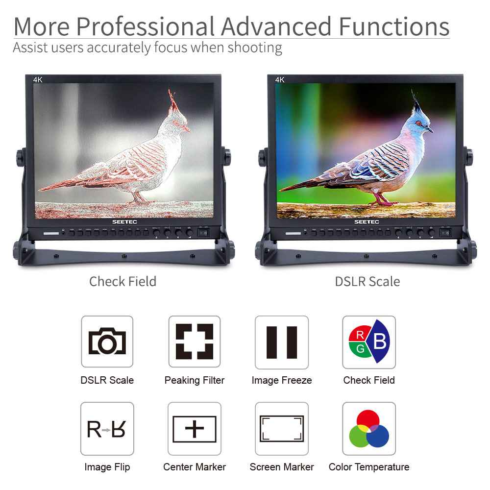 SEETEC P150-3HSD 15" 4:3 Broadcast Director Monitor - Feelworld UK ...